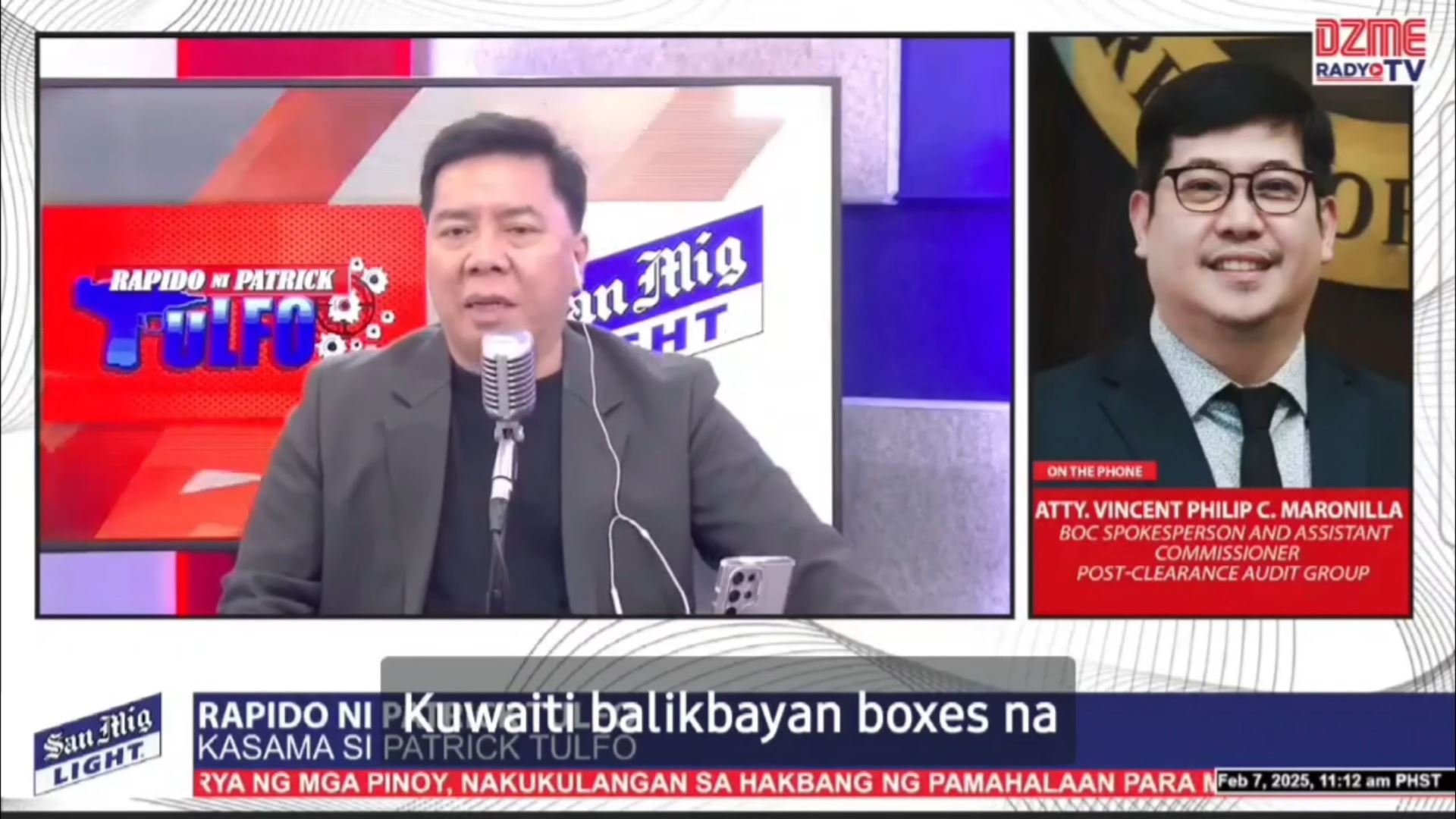 PANIBAGONG UPDATE SA TAG CARGO, TPE AT ACCE CARGO MULA BOC - patricktulfo